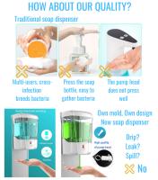 China Hospital Electric Smart Sensor Free Standing Alcohol Gel Dispenser foaming hand wash dispenser for sale