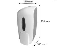 China 2kg 350ml Hand Press Soap Wall Mounted Hand Sanitizer Dispenser ABS Plastic White for sale