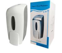 China 2kg 350ml Hand Press Soap Wall Mounted Hand Sanitizer Dispenser ABS Plastic White for sale