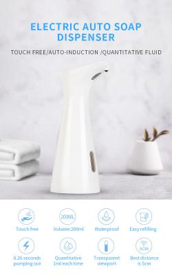 China 2kg Refillable Touch Free 200ml Electric Hand Sanitizer Dispenser Foam Soap For Hotel for sale