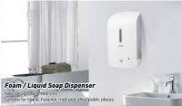 China 1000ml Liquid Hand Sanitizer Dispenser With Table Holder 1.5 CC Refillable Foaming Soap Dispenser for sale