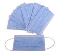 China Blue 3ply Disposable Medical Face Mask With Adjustable Bind for sale