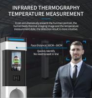 China Android 7.1.2 os School Infrared Thermometer Gate Stand Face Scan Temperature Machine for sale
