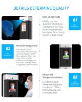 China Android 7.1.2 os School Infrared Thermometer Gate Stand Face Scan Temperature Machine for sale