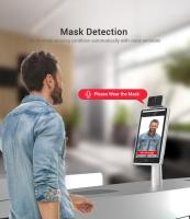 China 8 Inch LCD Screen Door Lock Smart Face Recognition Temperature Device With Camera for sale