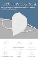 China Kn95 Ffp2 Disposable Medical Face Mask Non Woven Fabric Protective for sale