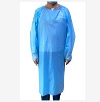 China Medical Protective Cpe Plastic Surgical Gown Easy To Wear And Removal for sale