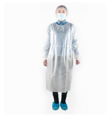China EN13795 Non Woven Disposable Gown Reliable Barriers Fluid Resistant for sale