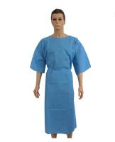China Sleeveless Disposable Protective Gown Clinic Physical Hospital Patient Uniform for sale