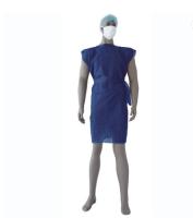 China Sleeveless Disposable Protective Gown Clinic Physical Hospital Patient Uniform for sale