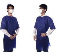 China Sleeveless Disposable Protective Gown Clinic Physical Hospital Patient Uniform for sale