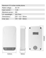 China 99.9% Kill Bacteria Mobile Phone Disinfection Box Esterilizadora Telefono UV for sale