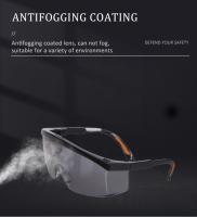 China PVC+PC Antifogwork Eye Safety Medical Protective Goggle Eyewear Ultraviolet Light for sale