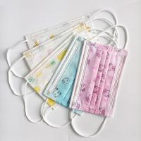 China Animal Printed Kids Disposable Face Mask , 3 Ply Earloop Face Mask 17.5*9.5cm for sale