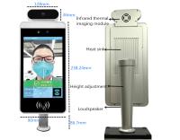 China 8inch Floor Stand Wifi Smart face temperature machine Measuring Terminal Door Access Gate for sale