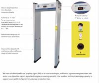 China 70KG Walk Through Metal Infrared Thermometer Door Thermal Temperature Sensor 1 Second Scanning Time for sale