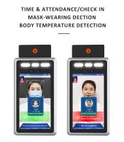 China Contactless Fever Infrared Thermometer Gate Camera 2.0MP FHD1080P Access Control System for sale