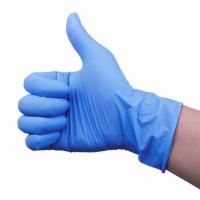 China Breathable Blue Black Disposable Medical Gloves 100% Nitrile Hand Gloves Size S To XL for sale