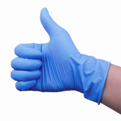 China Breathable Blue Black Disposable Medical Gloves 100% Nitrile Hand Gloves Size S To XL for sale
