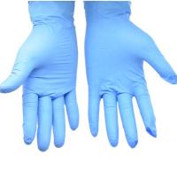 China Breathable Blue Black Disposable Medical Gloves 100% Nitrile Hand Gloves Size S To XL for sale