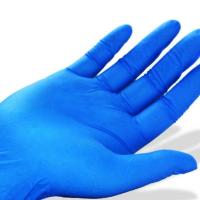 China Breathable Blue Black Disposable Medical Gloves 100% Nitrile Hand Gloves Size S To XL for sale