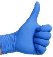 China Breathable Blue Black Disposable Medical Gloves 100% Nitrile Hand Gloves Size S To XL for sale