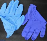 China Breathable Blue Black Disposable Medical Gloves 100% Nitrile Hand Gloves Size S To XL for sale