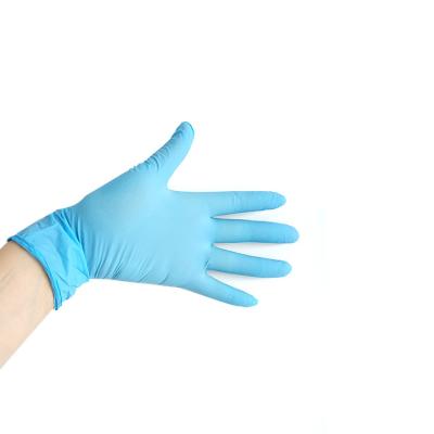 China Biodegradable Powder Free Disposable Nitrile Gloves 100pcs Box 9mil for sale