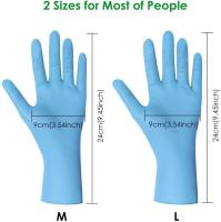 China Biodegradable Powder Free Disposable Nitrile Gloves 100pcs Box 9mil for sale