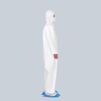 China Breathable Medical Protective Clothing 60g Microporous Suit Chemical Resistant for sale