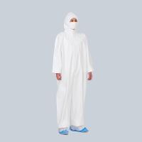 China Breathable Medical Protective Clothing 60g Microporous Suit Chemical Resistant for sale