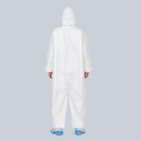 China Breathable Medical Protective Clothing 60g Microporous Suit Chemical Resistant for sale