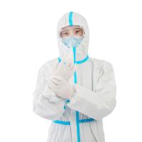 China High Permeability Medical Protective Clothing Work Coverall Adjustable Tightness for sale