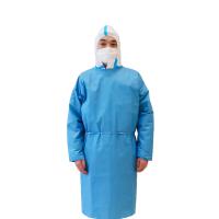 China Blue Sms Medical Isolation Gown Non - Sterile Infection Control for sale