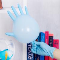 China Oil Resistant Disposable Nitrile Gloves Powder Free 3 Year Shelf Life for sale