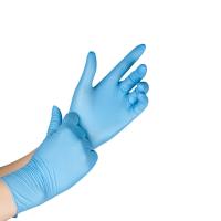 China Powder Free Disposable Protective Gloves Nitrile Medical Examination Gloves for sale