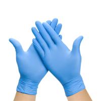 China Powder Free Disposable Protective Gloves Nitrile Medical Examination Gloves for sale