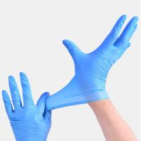 China Powder Free Disposable Protective Gloves Nitrile Medical Examination Gloves for sale