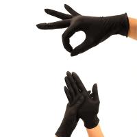 China Black Nitrile Disposable Gloves Chemical Resistance S M L XL XXL Size for sale