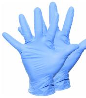 China Blue Nitrile Disposable Gloves Powder Free with CE certificate for sale