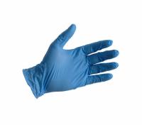 China Blue Nitrile Disposable Gloves Powder Free with CE certificate for sale