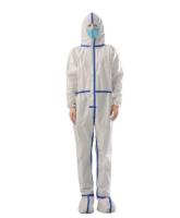 China Type5/6 Disposable Protective Coveralls Uniform Non Sterile Good Air Permeability for sale