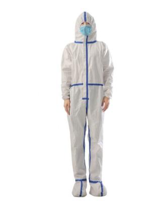 China Type5/6 Disposable Protective Coveralls Uniform Non Sterile Good Air Permeability for sale