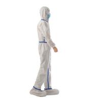 China Type5/6 Disposable Protective Coveralls Uniform Non Sterile Good Air Permeability for sale