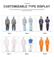 China Antibacterial Disposable Sterile Coveralls Medical Body Suit ISO Approved for sale