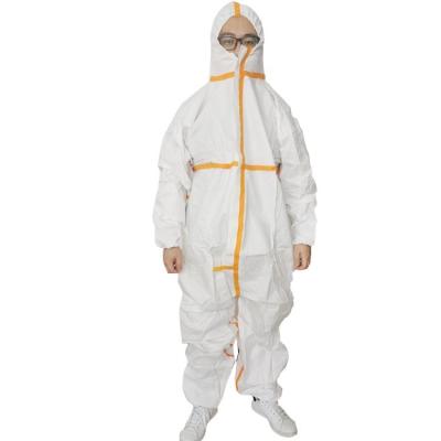 China Ppe Disposable Non Woven Isolation Gown Non Sterile With Long Sleeve for sale
