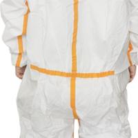 China Ppe Disposable Non Woven Isolation Gown Non Sterile With Long Sleeve for sale