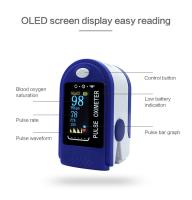 China Smart Digital Fingertip Blood Pulse Oximeter Household 2x1.5V Batteries for sale