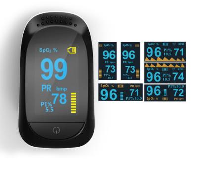 China Class II OLED Display Oxygen Pulse Oximeter With 3mmHg Accuracy for sale
