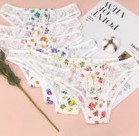 China New Arrival Women Panties High Quality Cotton Wholesale 12pcs/pack Mix Colors One Dozen Women Panties Small Size Panties for sale